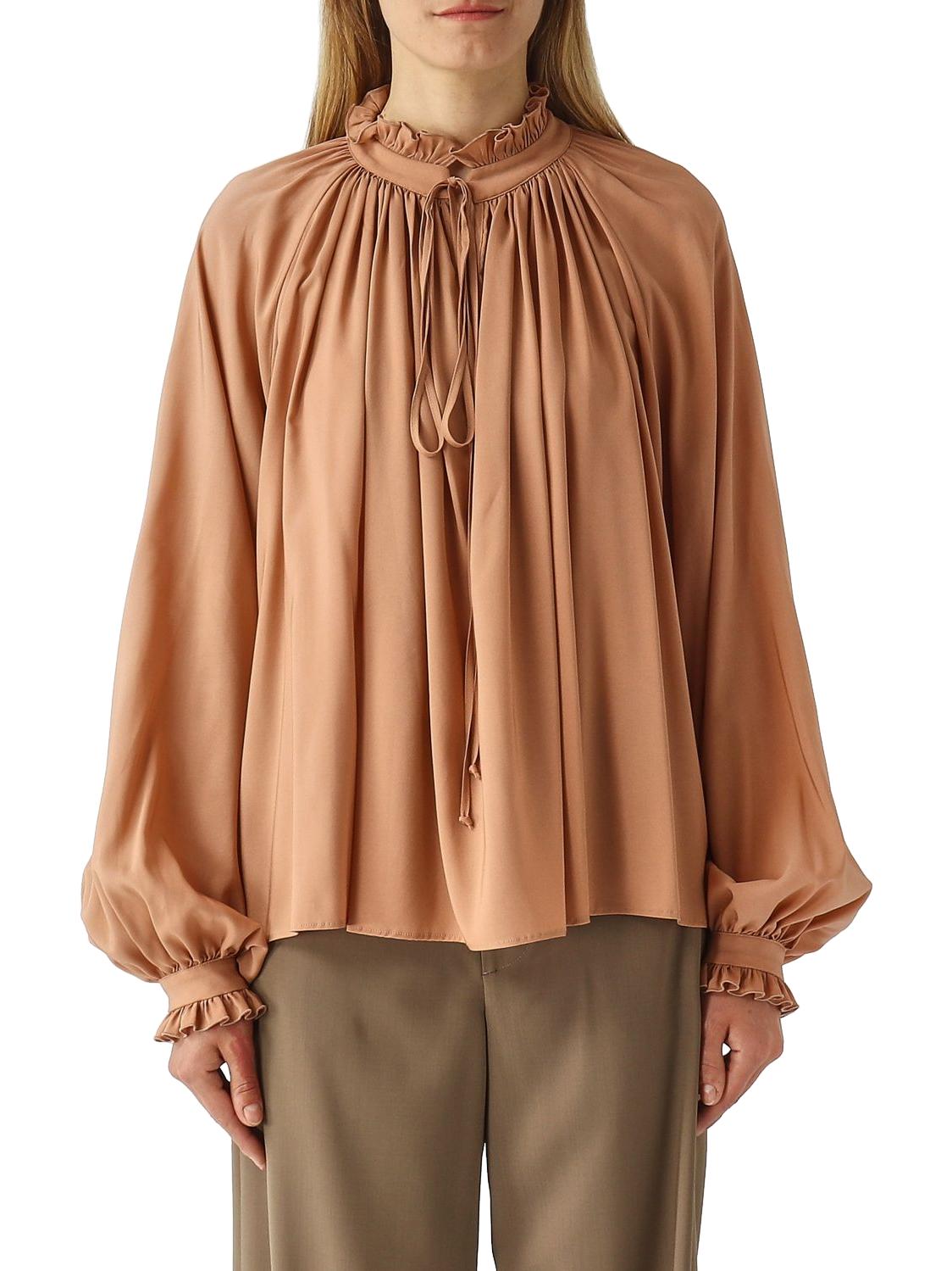 PT TORINO Pt Torino Long Sleeve Blouse with Pussy Bow Collar